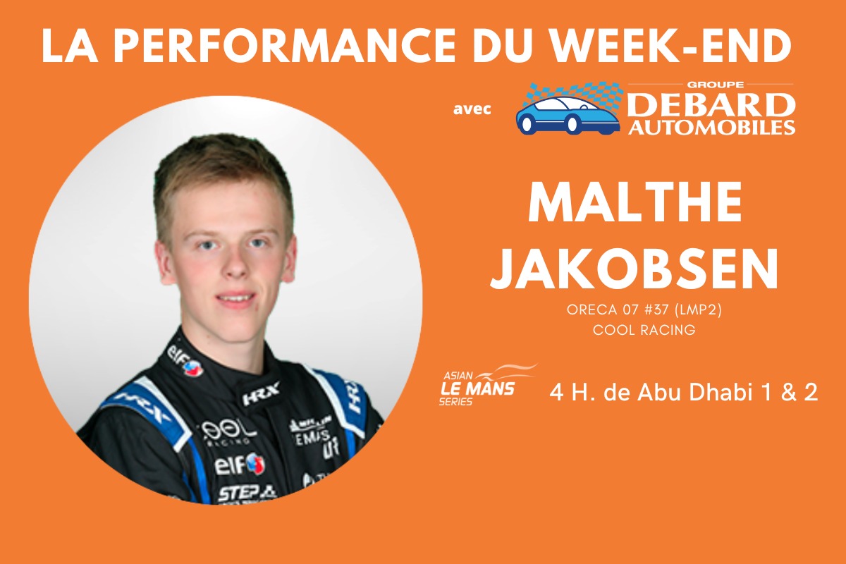 La performance du week-end avec Debard Automobiles : Malthe Jakobsen ...