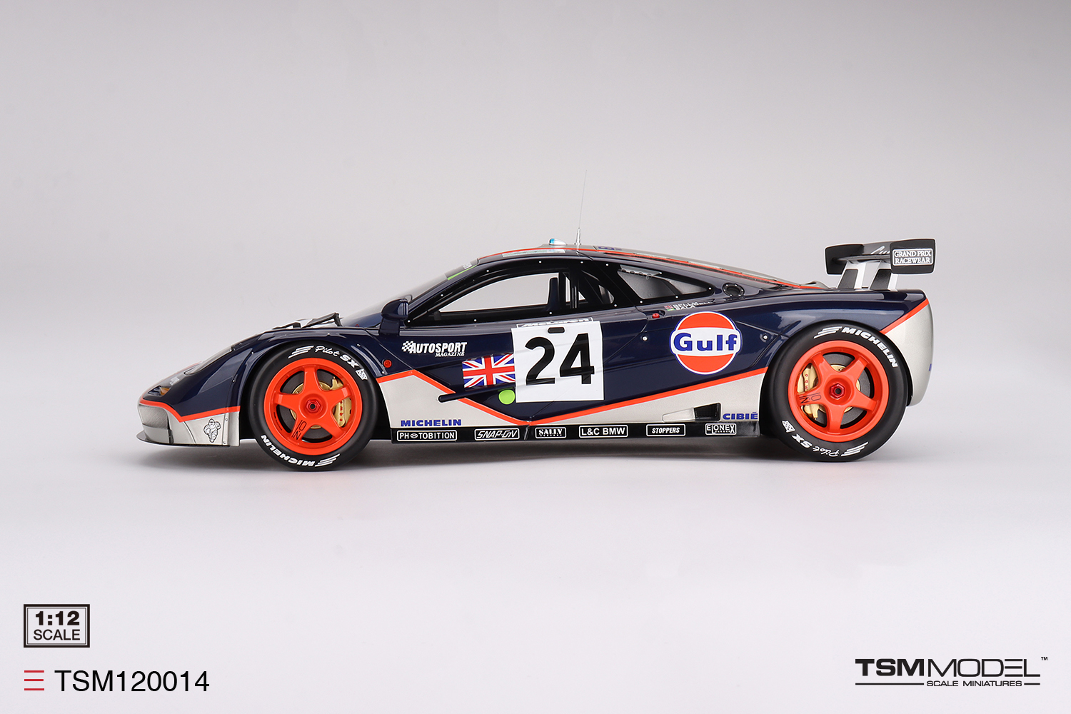 Une McLaren F1 GTR /GTC Gulf Racing au 1/12 chez TSM Model - Endurance Info