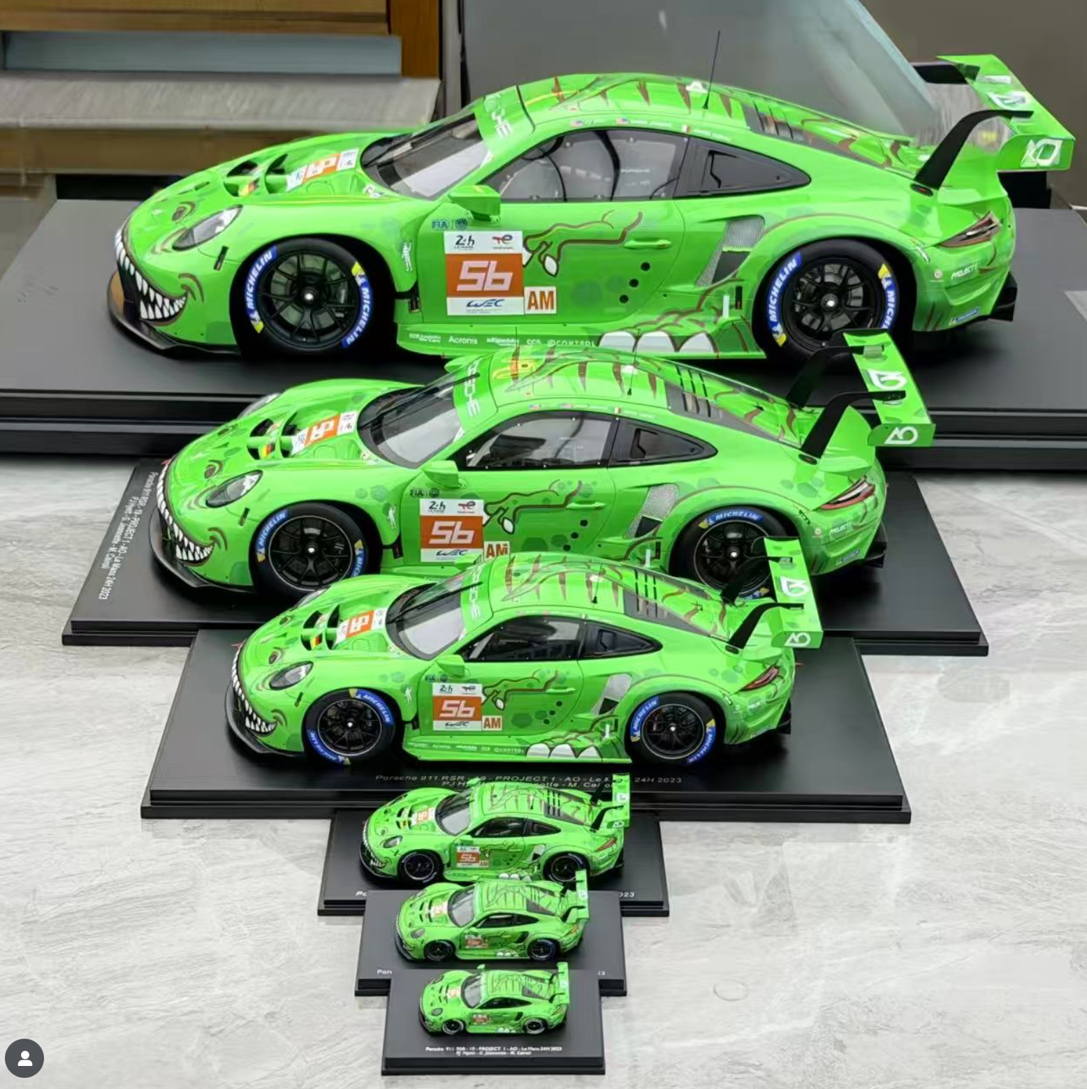 La Porsche 'Rexy' disponible chez Spark en six échelles - Endurance Info