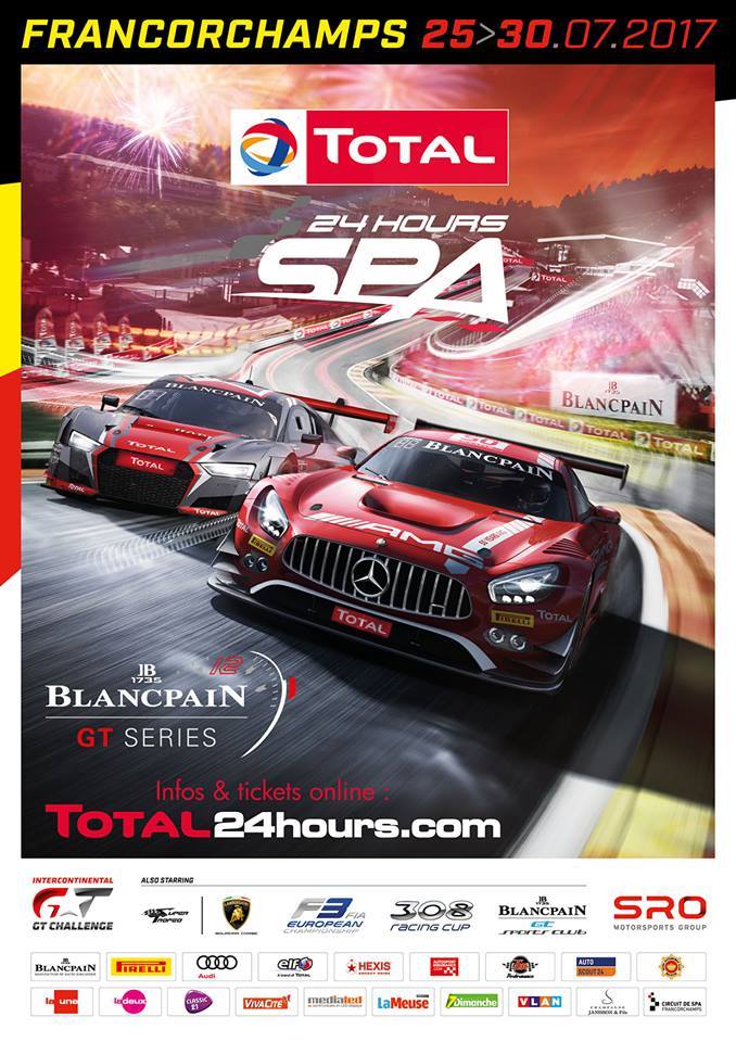 L'affiche officielle des 24 Heures de Spa se dévoile - Endurance Info