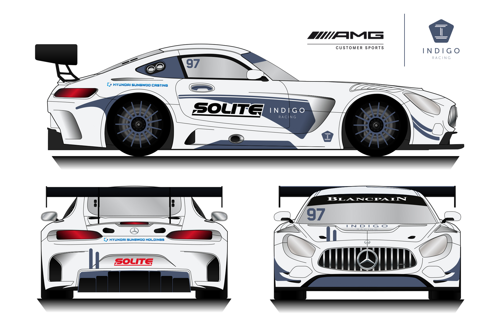 Une Mercedes-AMG GT3 pour le team coréen Indigo Racing - Endurance Info