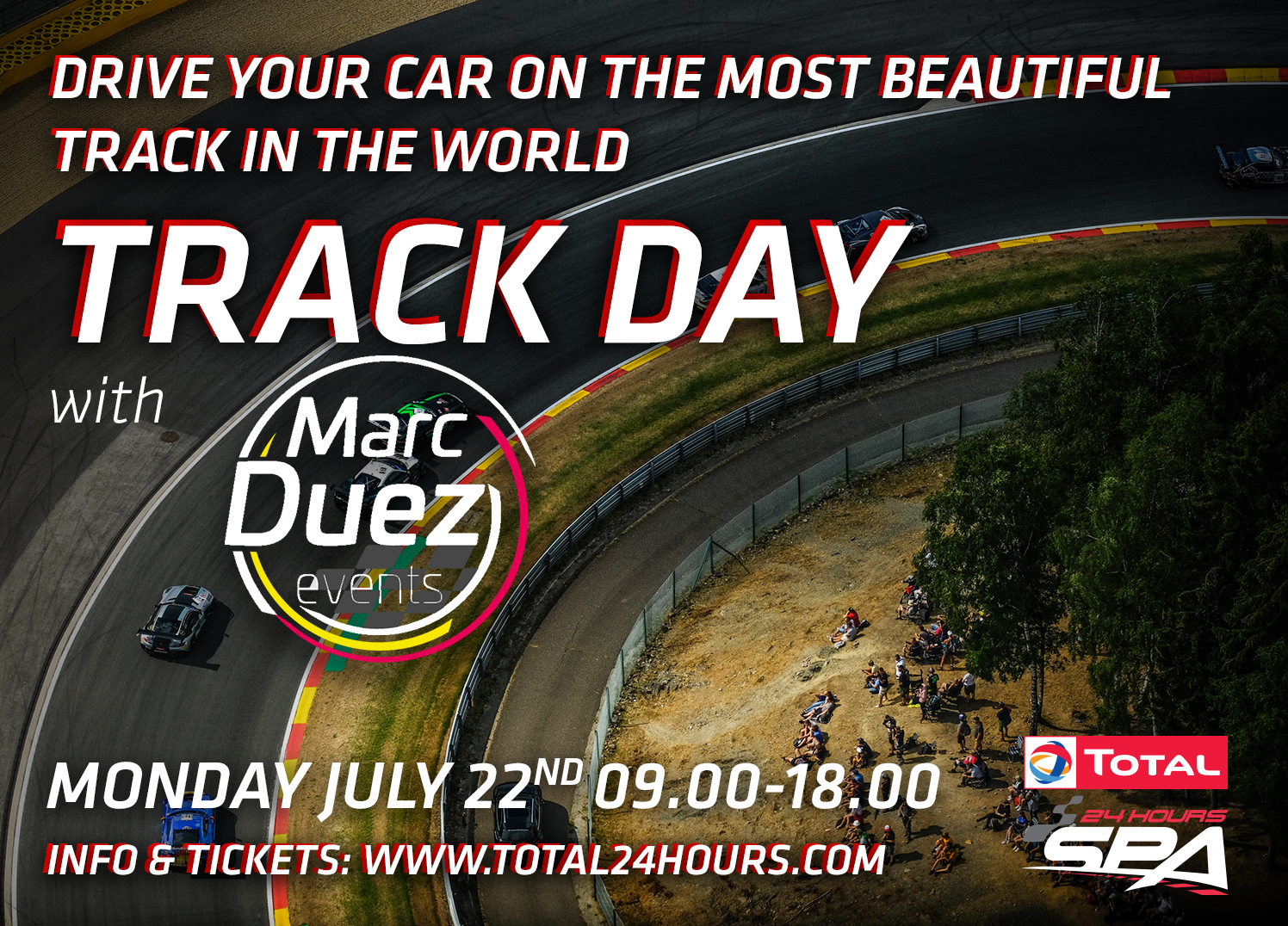 « Track day with Marc Duez », la journée plaisir à Spa-Francorchamps ...
