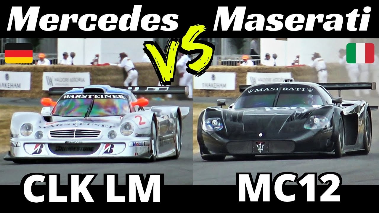 Vidéo : Mercedes-Benz CLK LM contre Maserati MC12 Corsa à Goodwood ...
