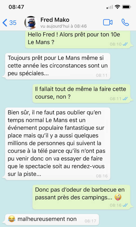L'interview Whatsapp avec Fred Mako - Endurance Info